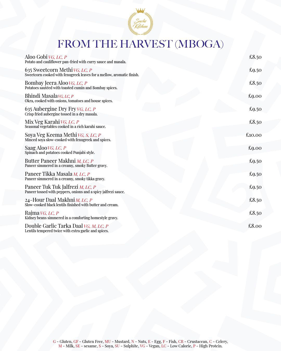 Our Menus | The Harrow Inn | Thurmaston, Leicester