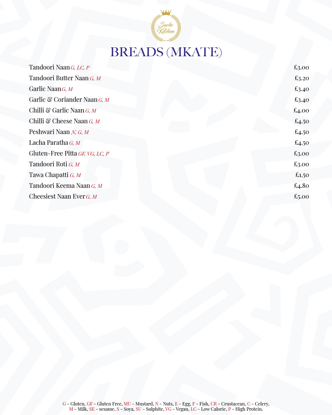 Our Menus | The Harrow Inn | Thurmaston, Leicester